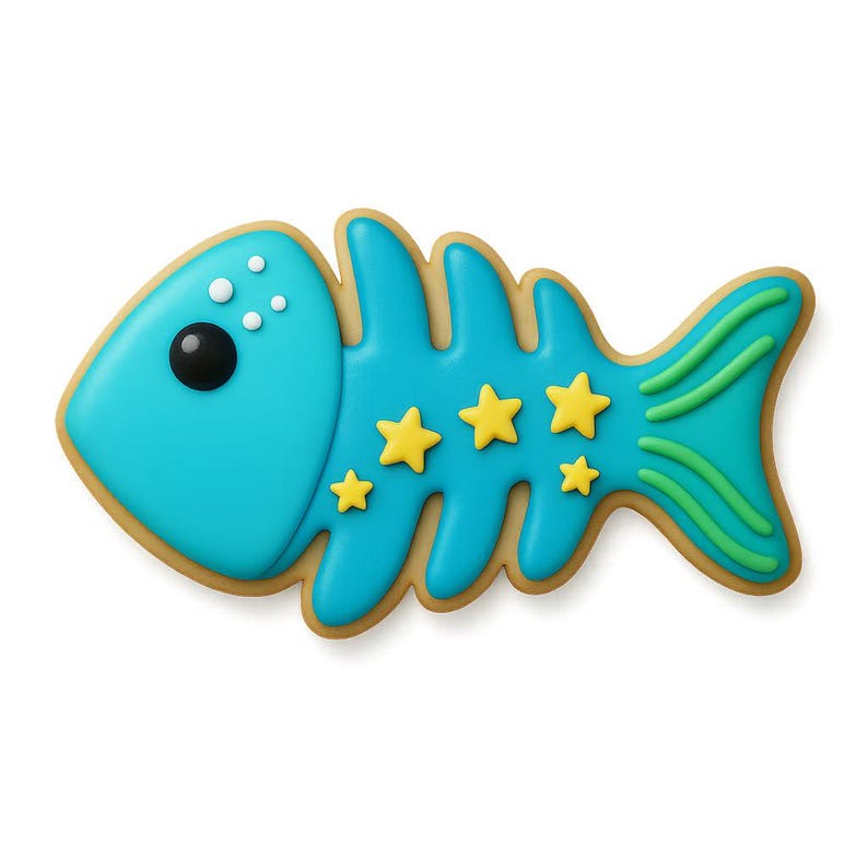 Fish Bone Cookie Cutter - 4x1.9 Inches, Fun and Unique Baking Tool - Etsy