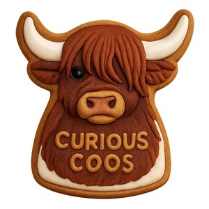 Curious Coos Highland Cow Cutter - 4x3.2" Premium Kitchen Tool - Etsy
