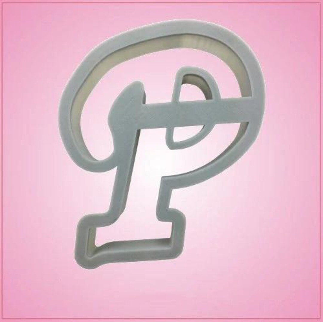 Cursive Letter P Cookie Cutter for Baking & Fondant Clay Gifts Kitchen ...