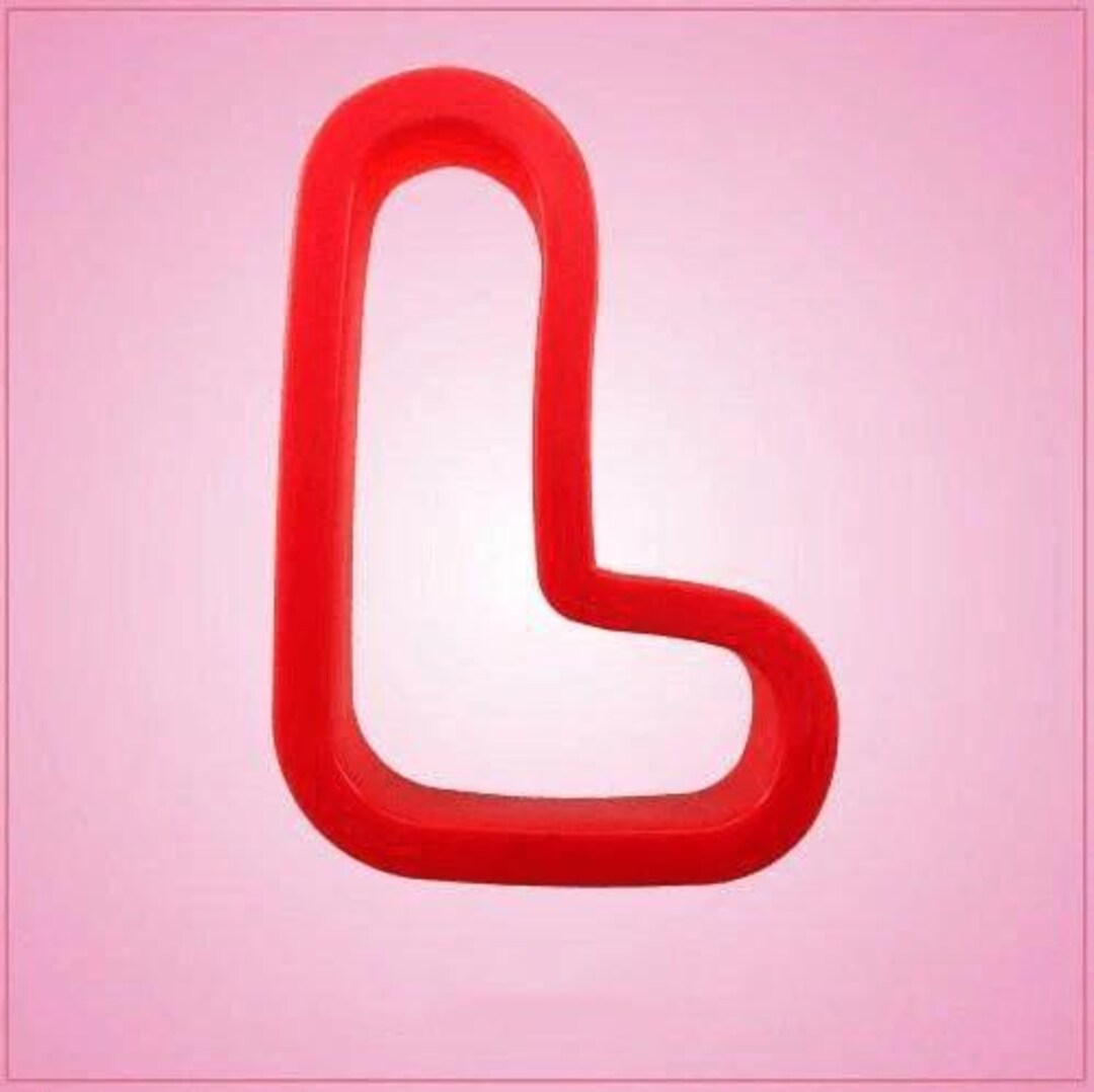 Red Letter L Cookie Cutter for Baking & Fondant Clay Gifts Kitchen - Etsy