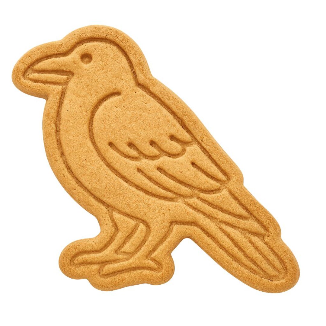 Raven Bird Cookie Cutter & Stamp 4x2.5" for Baking Fondant Clay ...