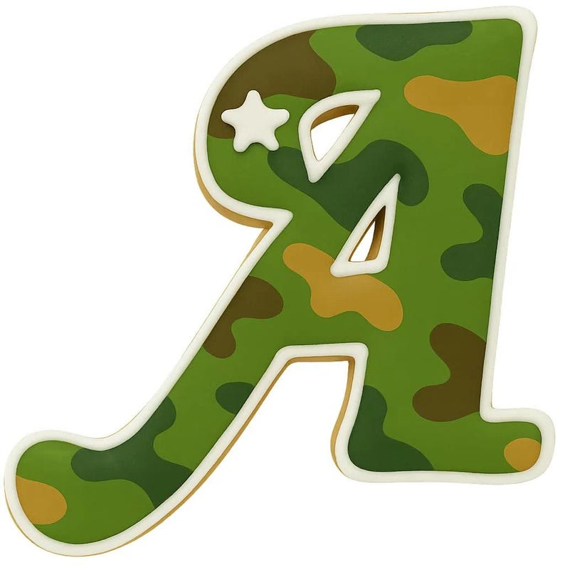 Cursive Letter A Cookie Cutter 4" Tall Alphabet for Baking & Fondant - Etsy