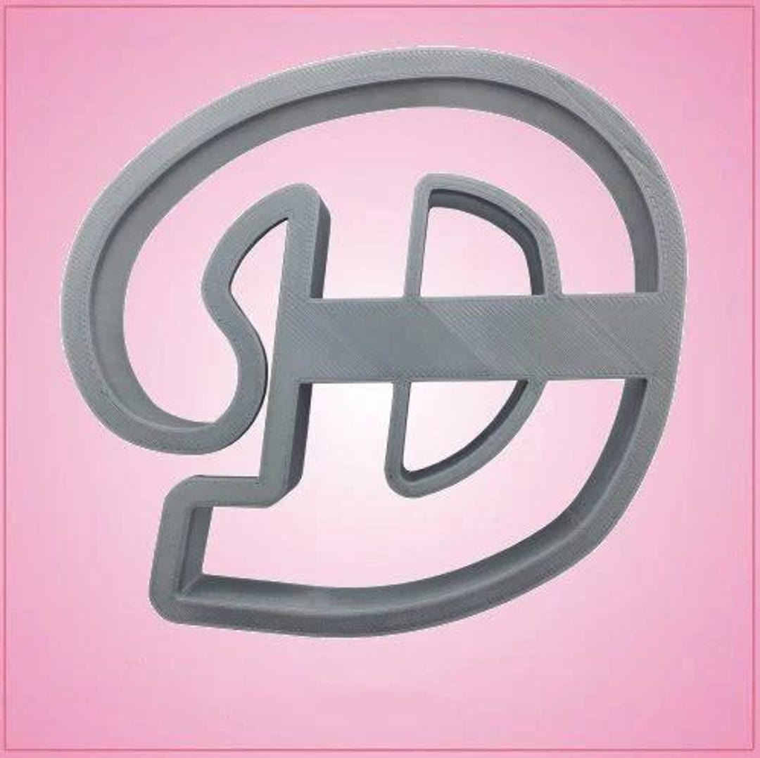 Cursive Letter D Cookie Cutter for Baking & Fondant Clay Gifts Kitchen ...
