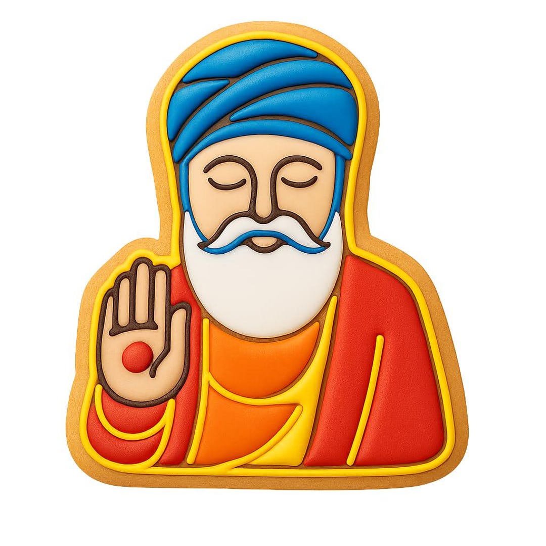 Guru Nanak Figure Cookie Cutter - 4x3.4" Premium Baking for Kids - Etsy