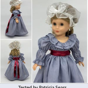 1780s Doll Dress Pattern Bundle: Chemise à La Reine, Cap, Split Rump ...