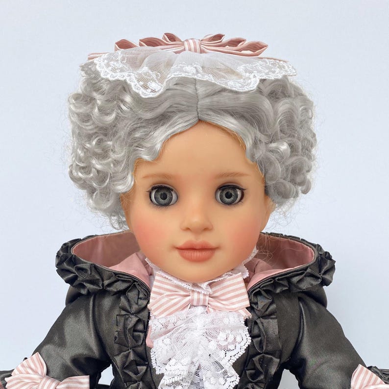 PATTERN 1760-80 Lace Pinner Cap Tutorial for 18" Dolls (PDF Digital ...