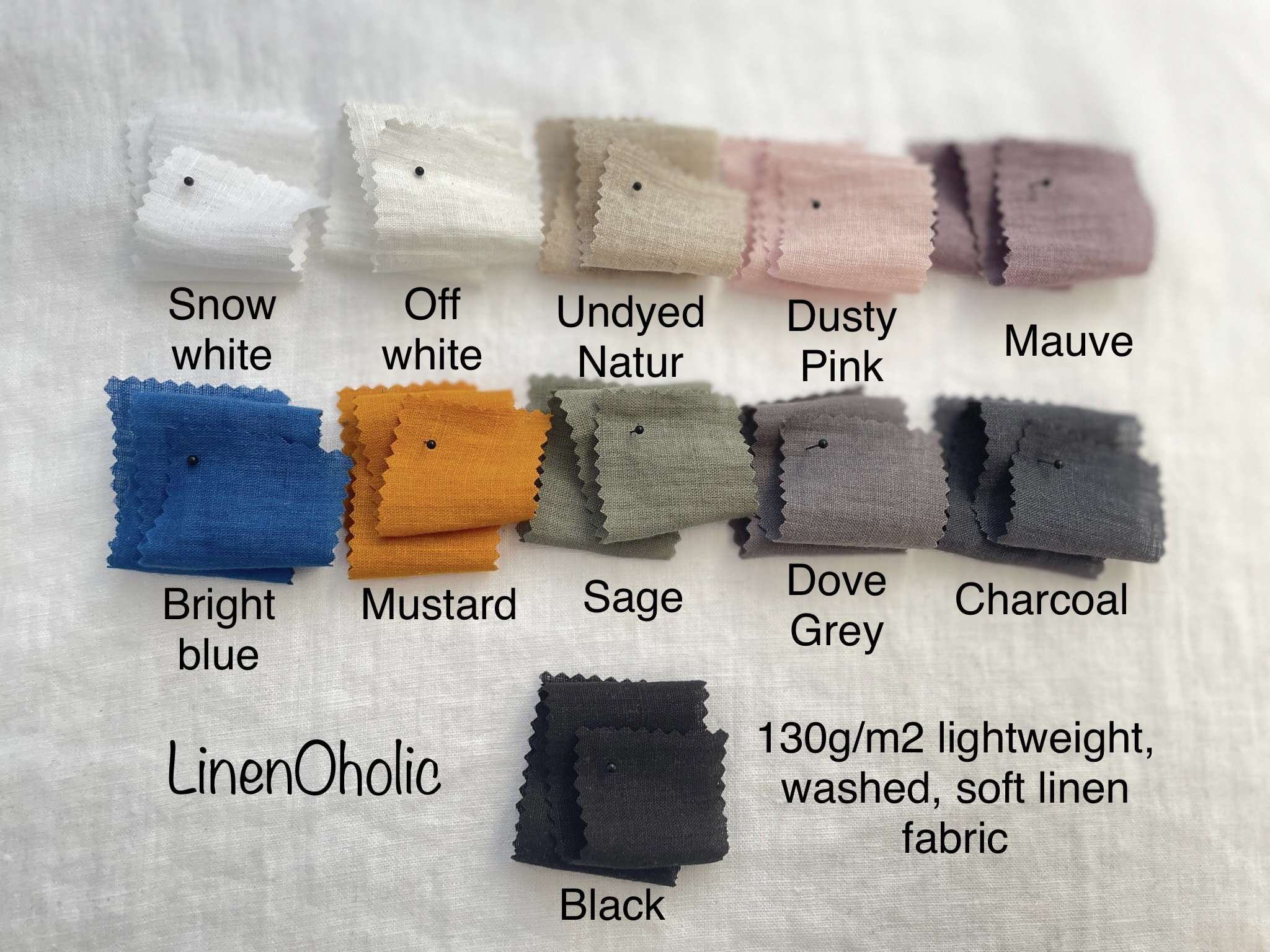 UK Store Soft Linen Fabric Samples 100% Linen Softened Linen - Etsy UK