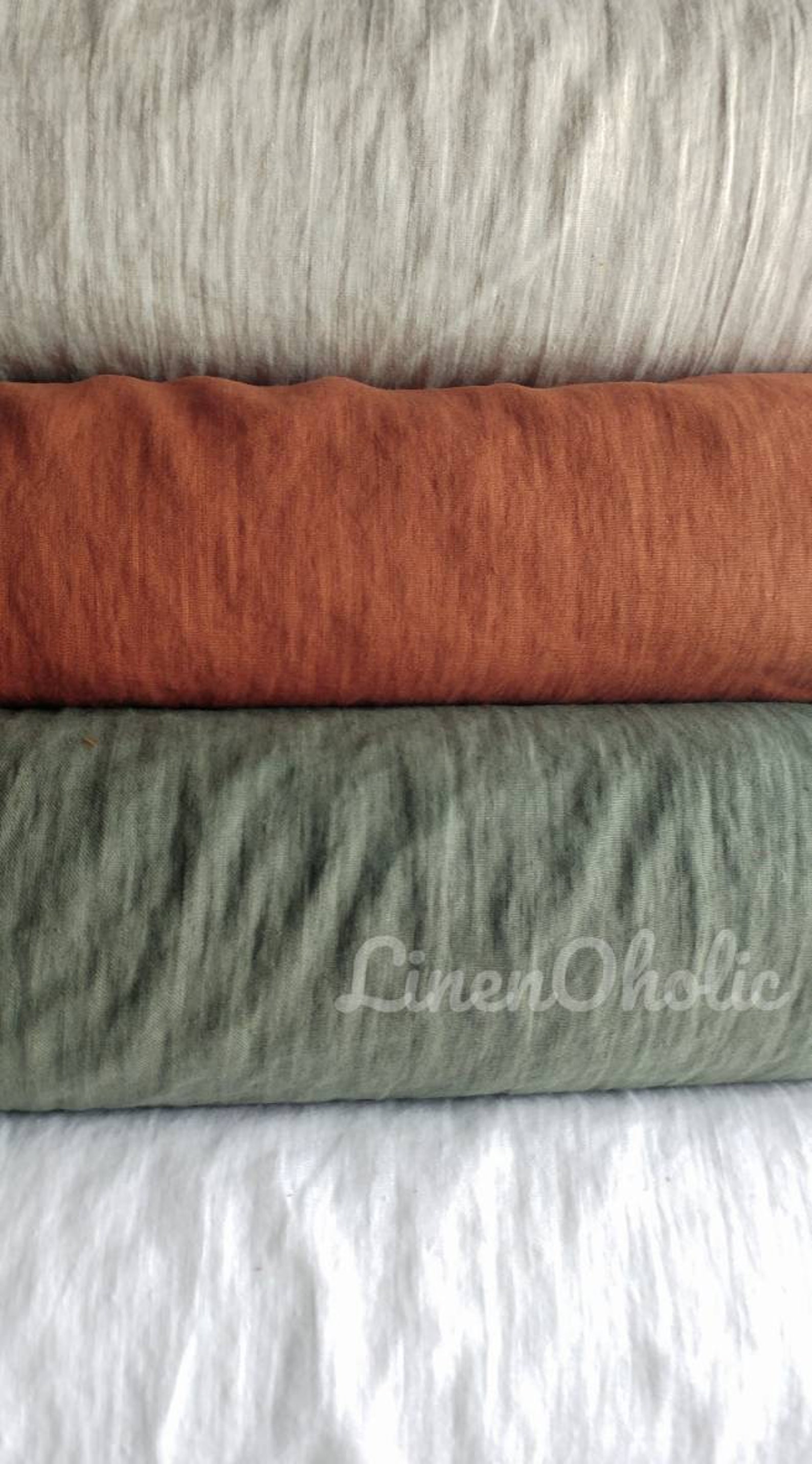 UK Store 100% Pure Linen Fabric Flax Softened 5 Different Colours - Etsy UK