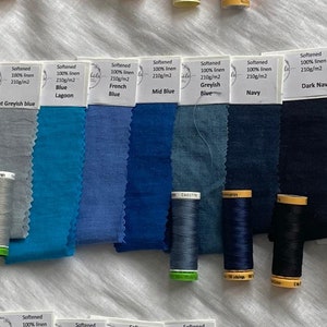 UK Store 100% Pure Linen Fabric Flax Softened 5 Different Colours - Etsy UK