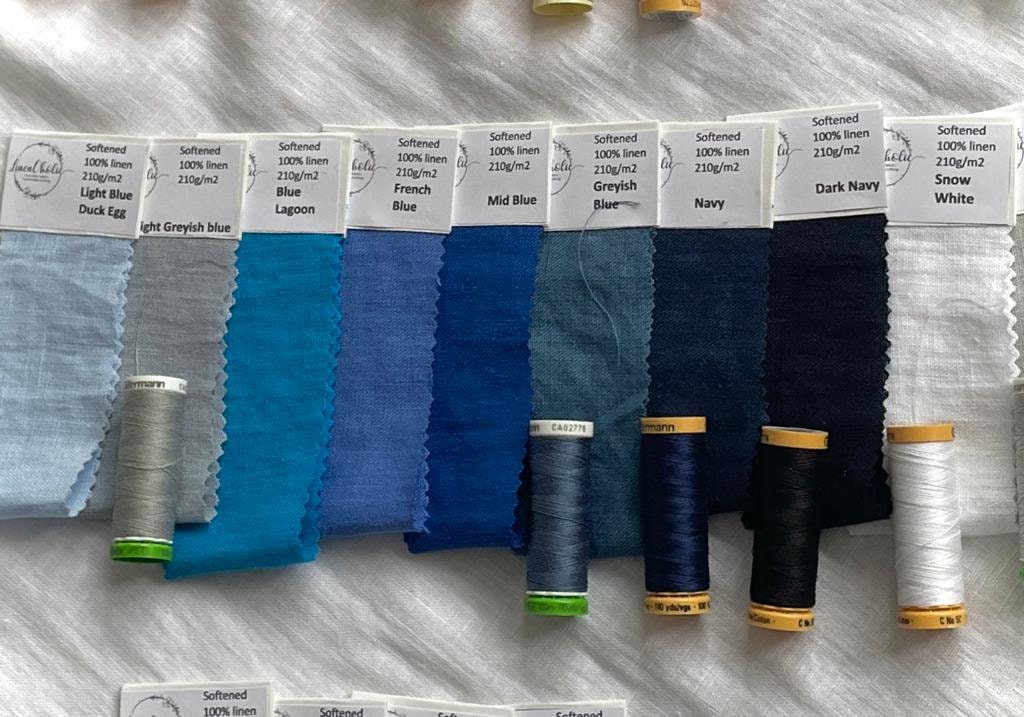 UK Store 100% Pure Linen Fabric Flax Softened 5 Different Colours - Etsy UK