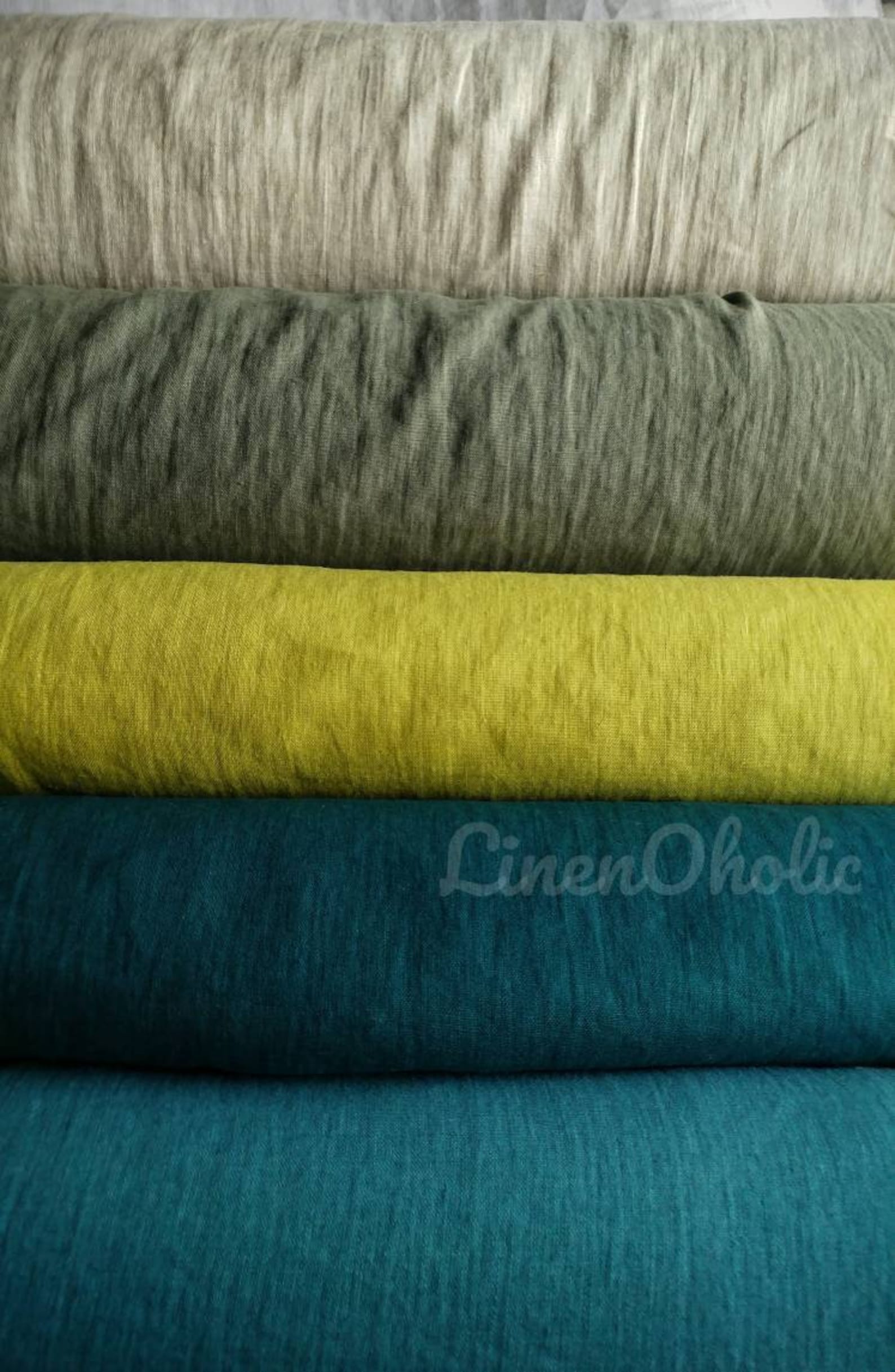 UK Store 100% Pure Linen Fabric Flax Softened 5 Different Colours - Etsy UK