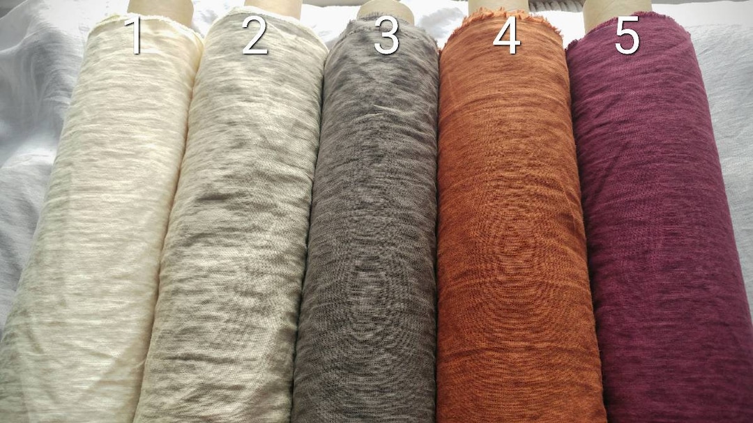 UK New Autumn Colours!!! 100% Pure Linen Fabric Softened 5 Different ...