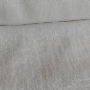 250g/m2 Heavy Weight Snow White Softened Linen Fabric Undyed Flax - Etsy UK