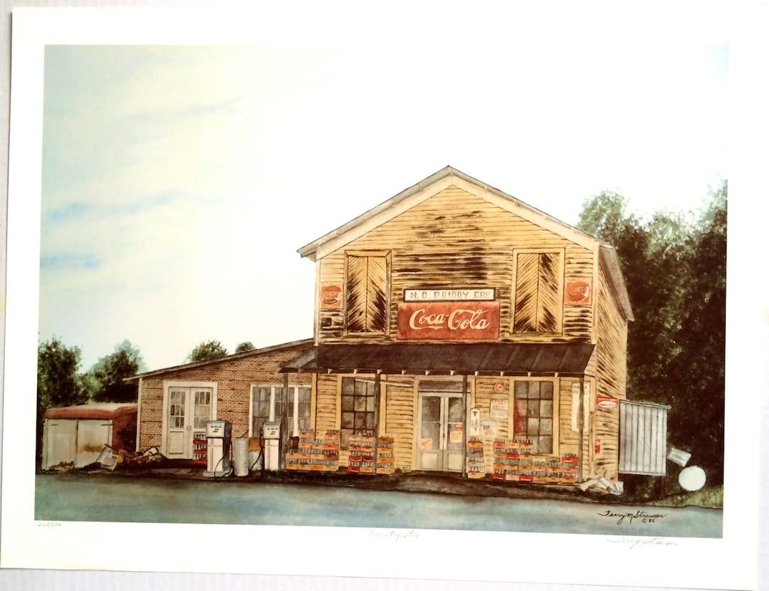 LIMITED EDITION PRINT - Country Store - Limited Edition Watercolor ...