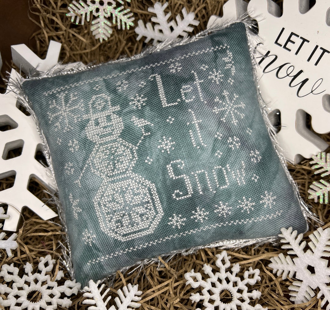 Snowman Quaker Cross Stitch PAPER Chart - Etsy