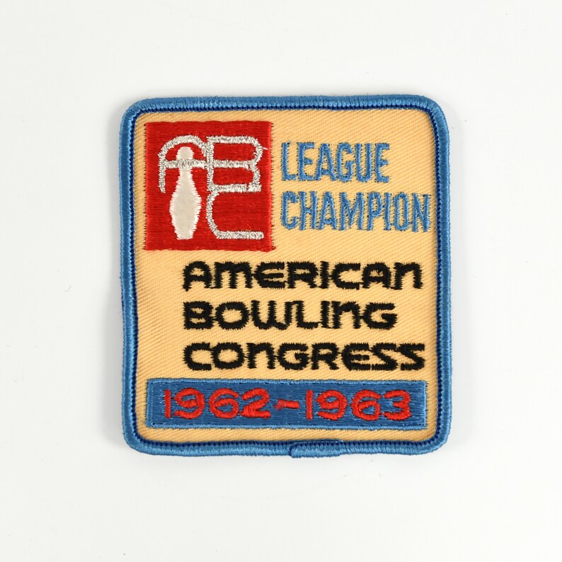 Vintage 50s 60s American Bowling League Champion Patches ABC Sew on ...
