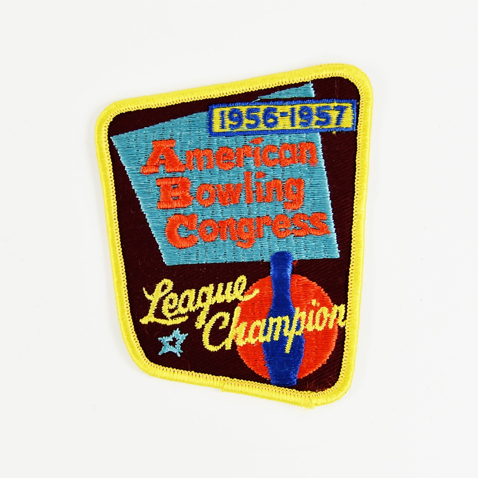 Vintage 50s 60s American Bowling League Champion Patches ABC Sew on ...
