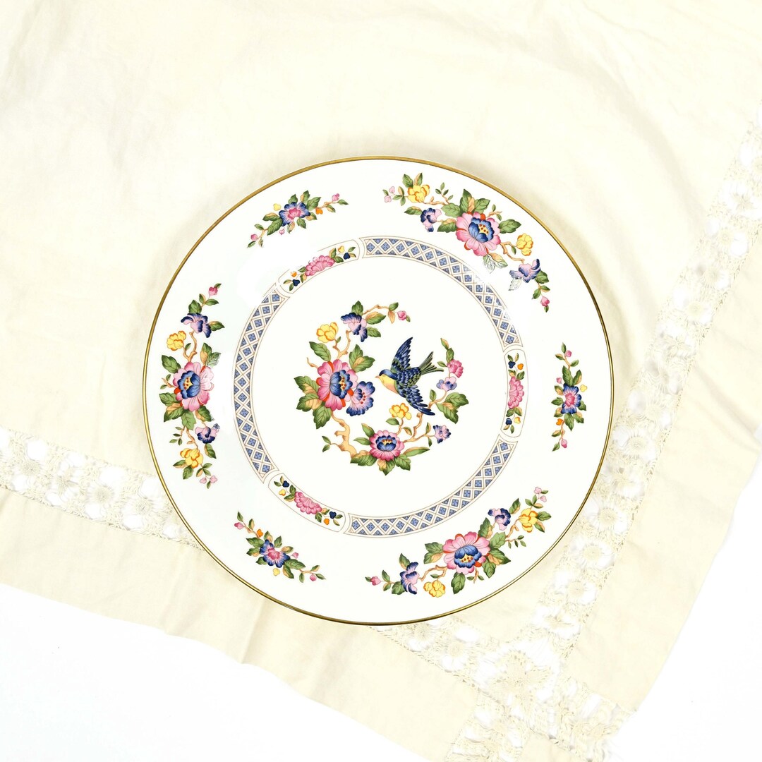 Vintage Aynsley Capistrano Bird + Floral White English Bone China ...