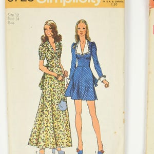 Vintage 60s 70s Simplicity Mccalls Retro Mod Maxi Shirt Dress Outfits ...