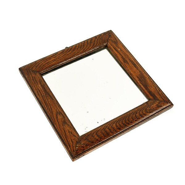 Antique Dark Oak Mirror - Etsy