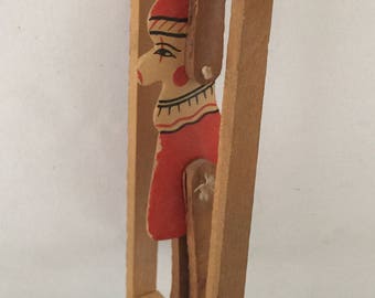 Wooden Acrobat Toy | Etsy