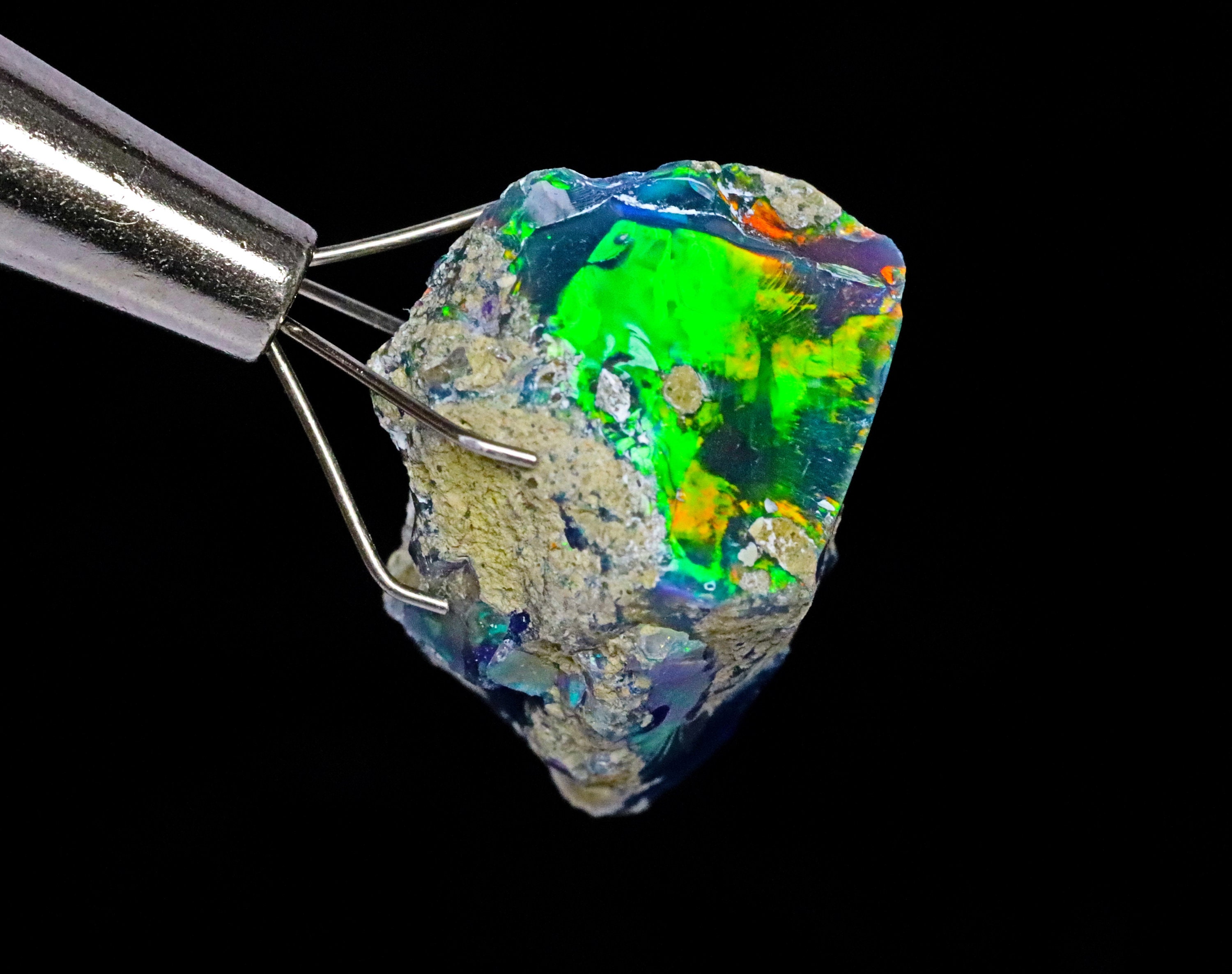 Natural Black Opal Rough Gemstone Raw Opal Stone Black Opal | Etsy