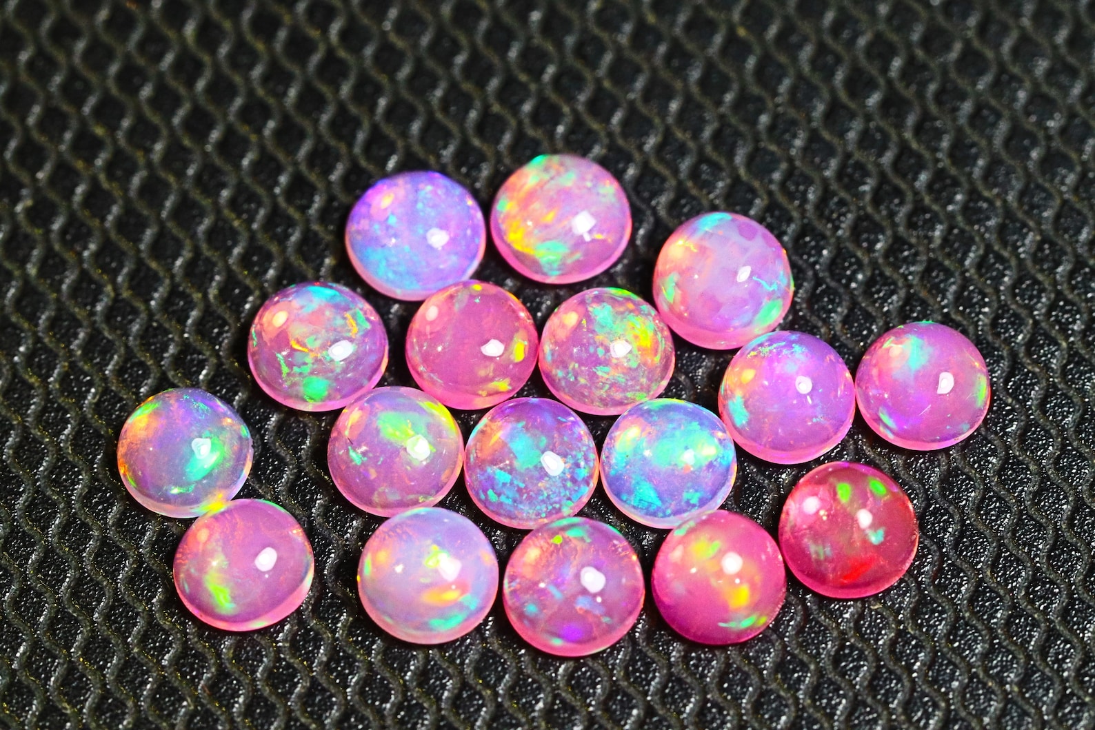 Natural Ethiopian Pink Opal Play of Color Gemstone / Pink Opal - Etsy ...