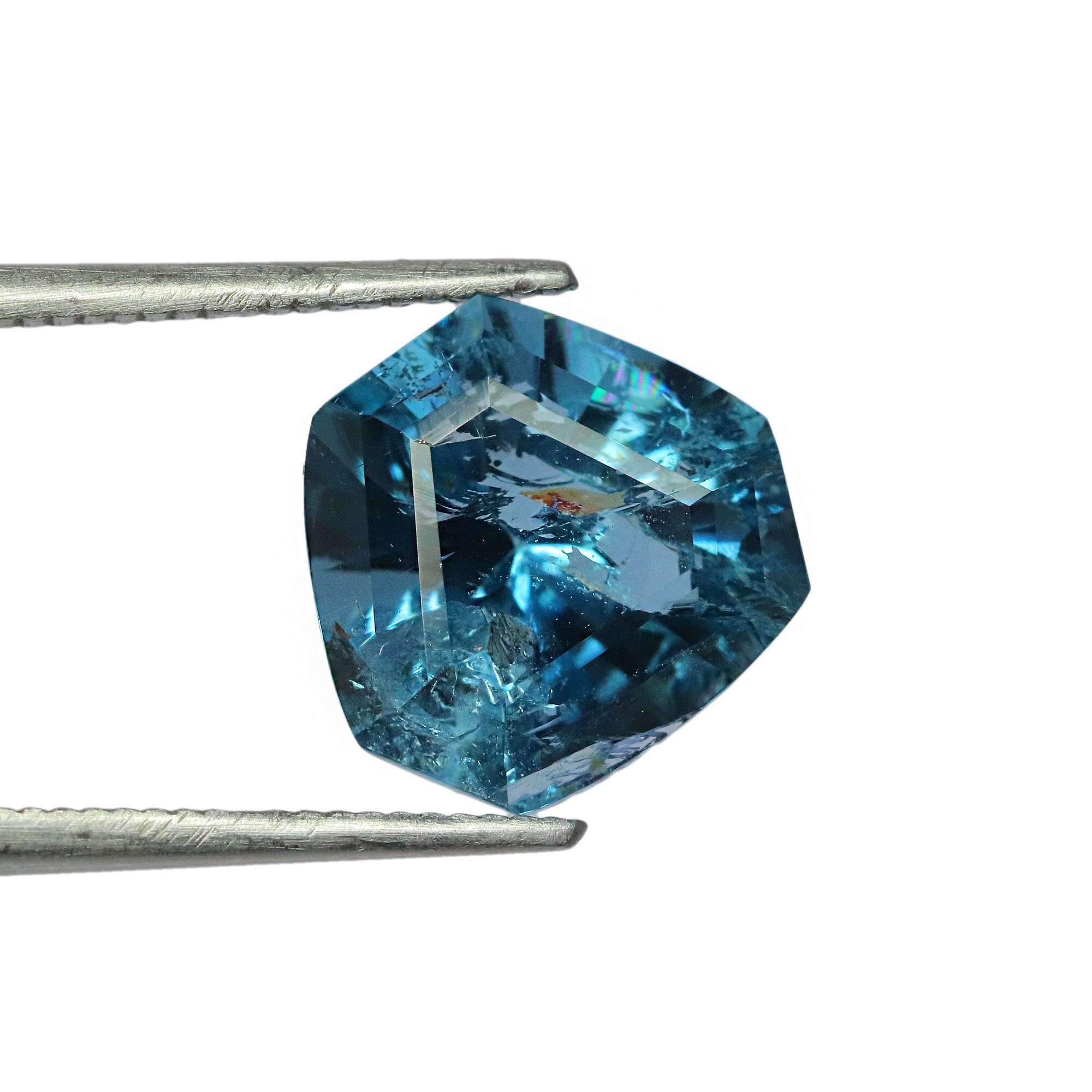Blue Topaz Stone Triangle London Blue Topaz Gemstone Topaz - Etsy UK
