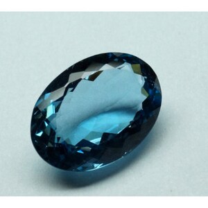 Deep Blue London Blue Topaz Gemstone / Topaz Stone / Faceted Topaz ...
