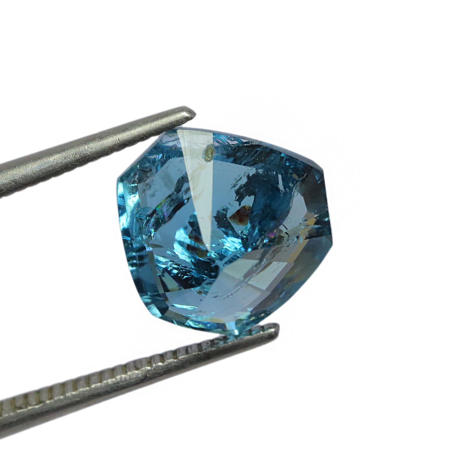 Blue Topaz Stone Triangle London Blue Topaz Gemstone Topaz - Etsy UK