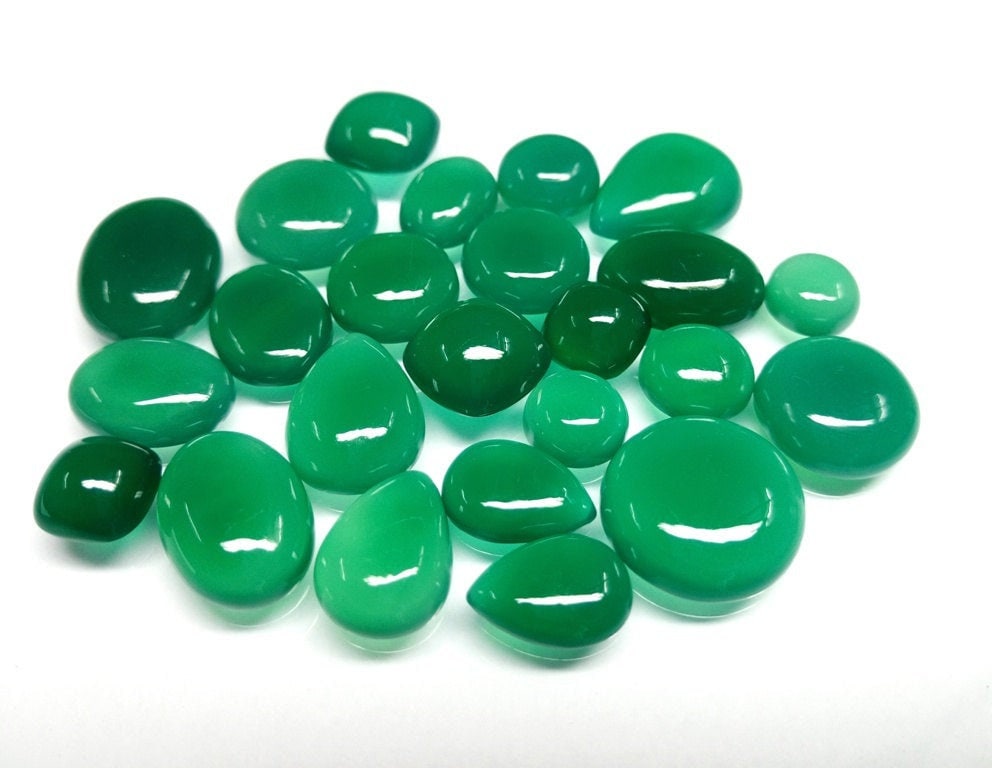 Ónix verde cabujón de ónix piedra preciosa de ónix verde | Etsy