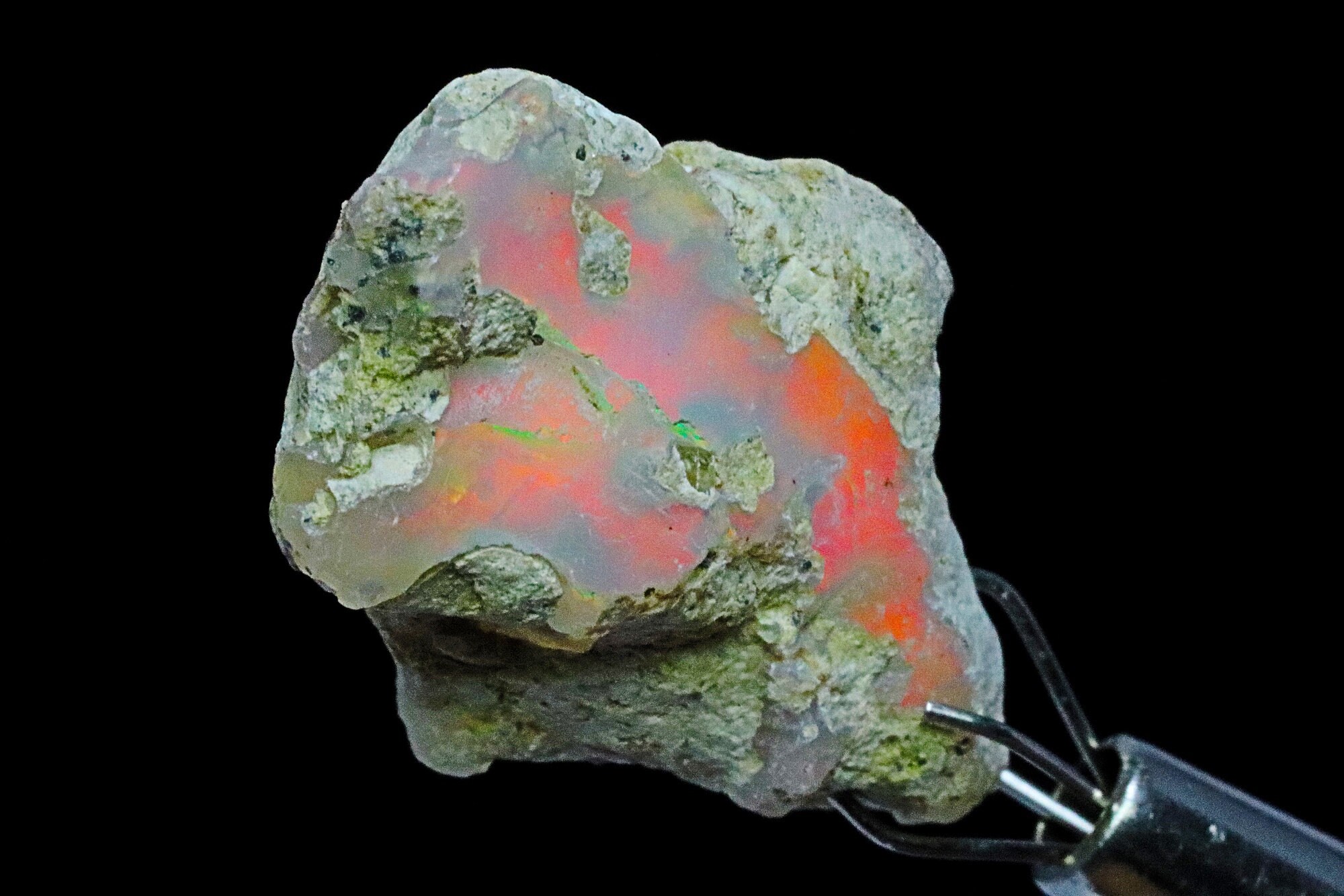 Multi Fire Opal Raw Gemstone Opal Raw Specimens Ethiopian - Etsy