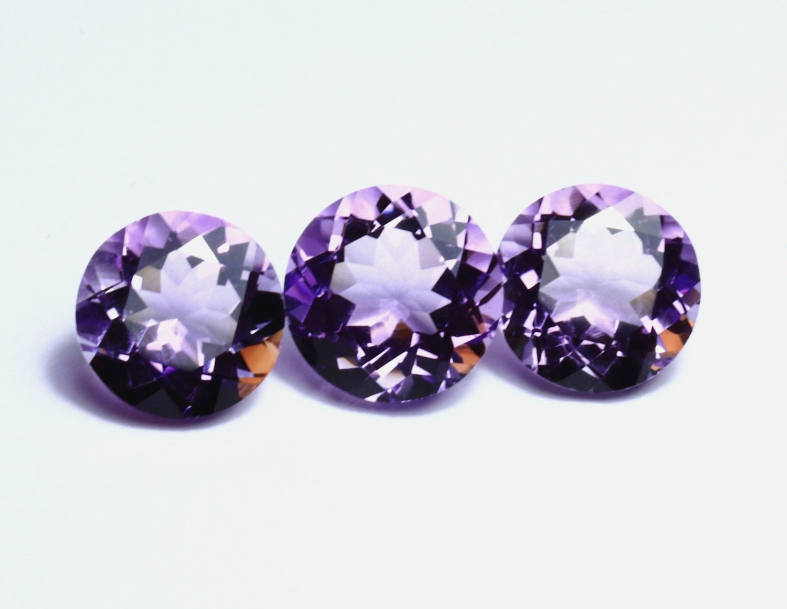 Amethyst Gemstone Round Amethyst 10x10mm 9.50 Cts Round Cut - Etsy