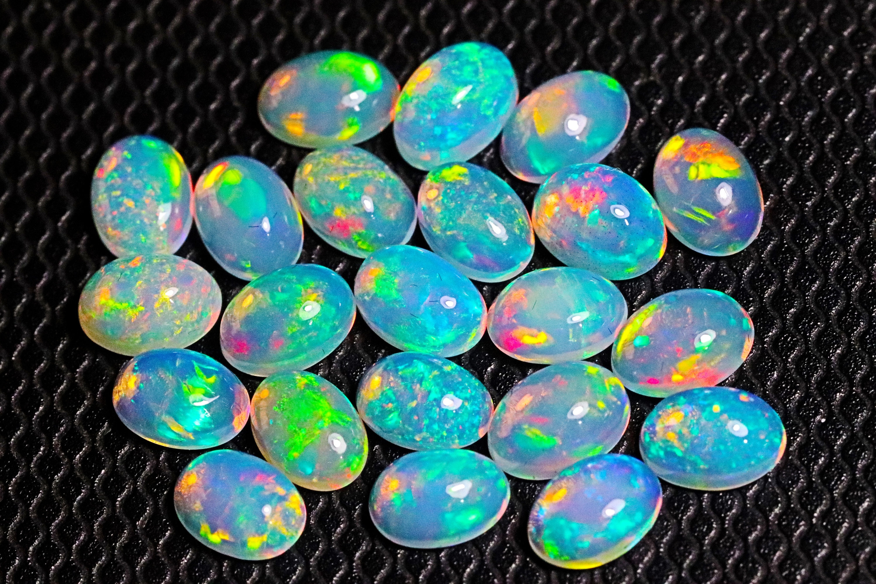 Natürlicher äthiopischer Opal Edelstein Opal Cabochon - Etsy