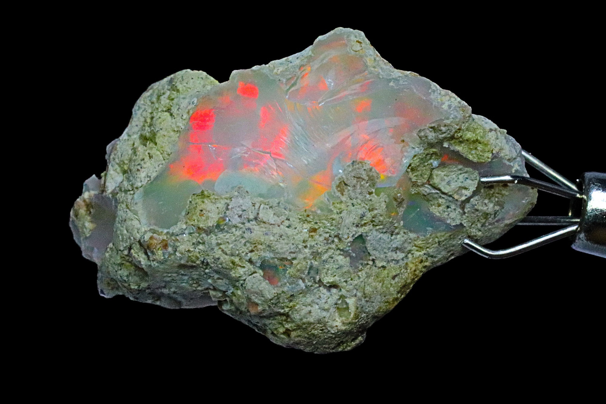 Multi Fire Opal Raw Gemstone Opal Raw Specimens Ethiopian - Etsy
