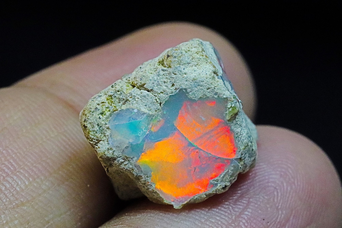 Red Fire Opal Rough Opal Raw Stone Opal Gemstone Opal - Etsy