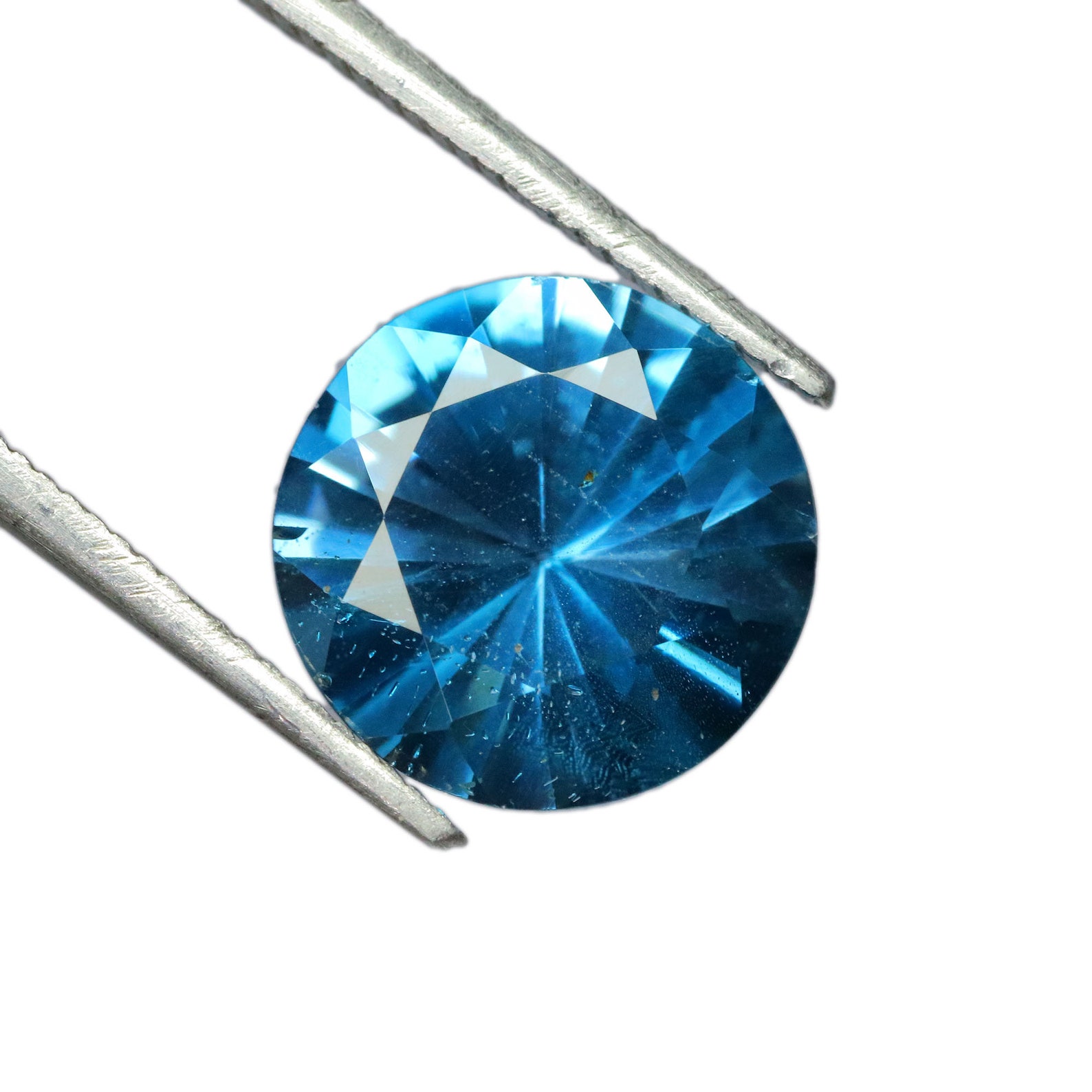 London Topaz Stone Round Topaz Gemstone London Blue Topaz - Etsy
