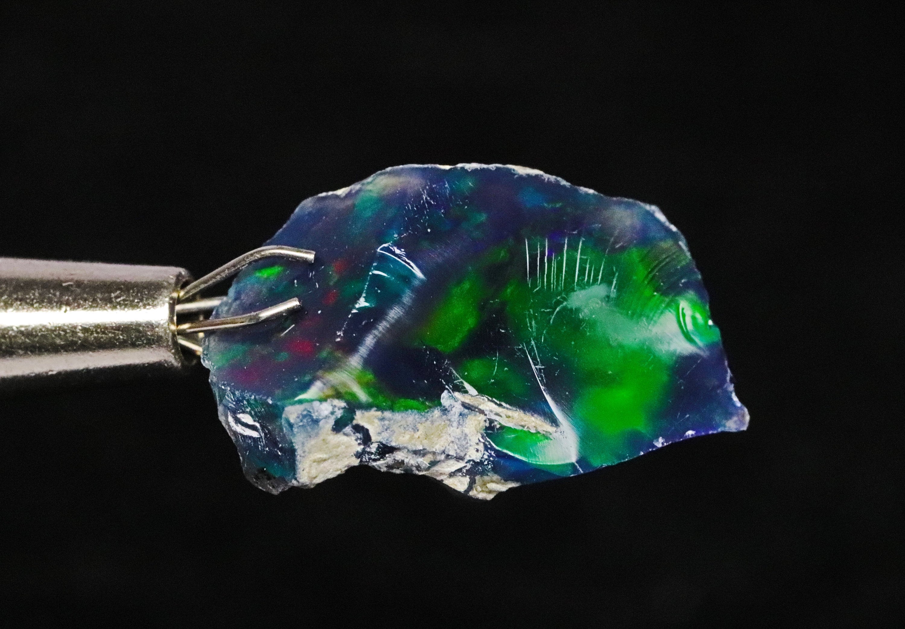 Raw Black Opal Stone Ethiopian Opal Rough Gemstone Black | Etsy