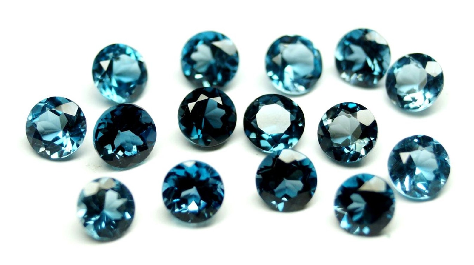6mm Round London Topaz Gemstone Cut Stone Loose Gemstone | Etsy