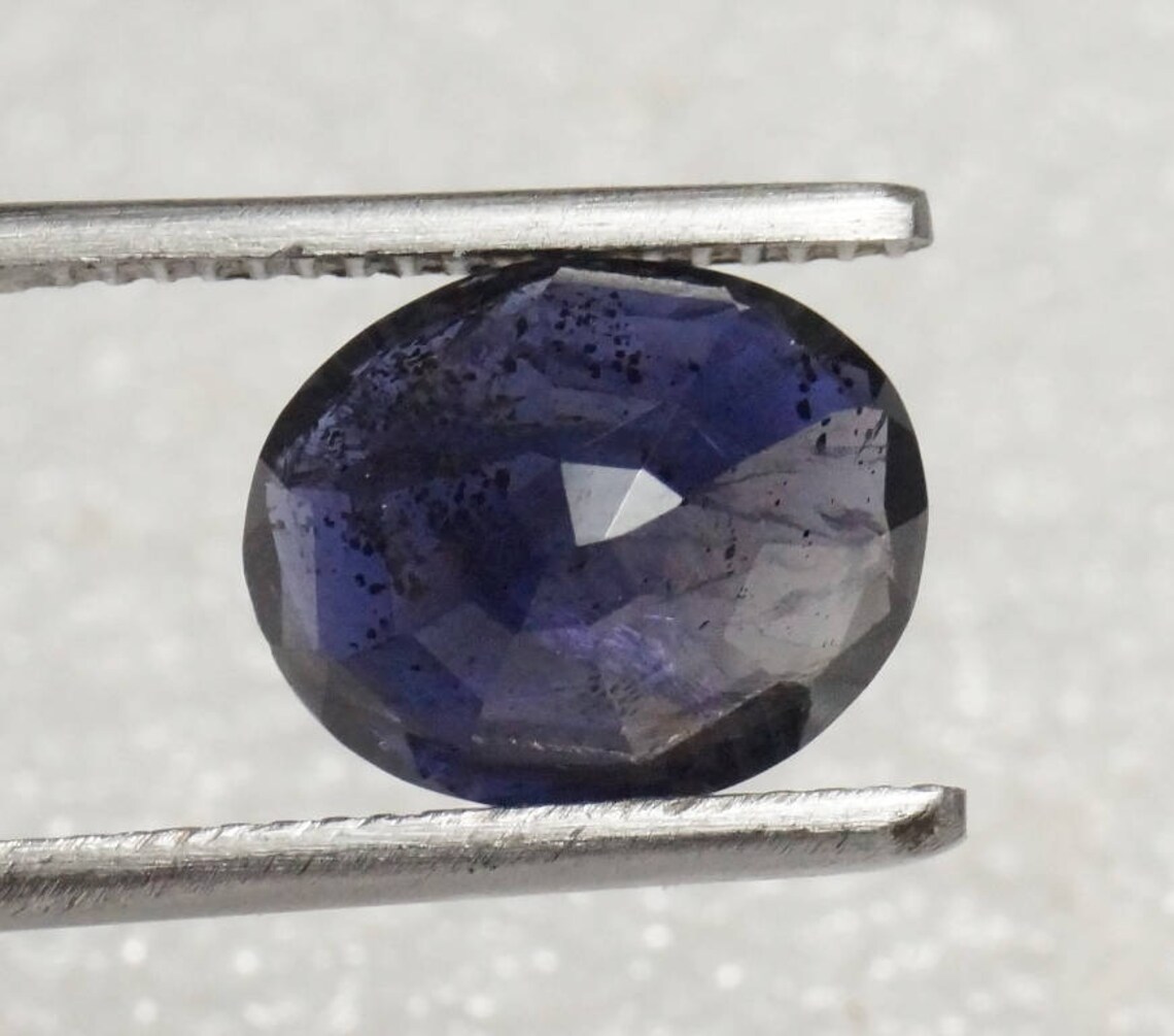 Iolite Faceted Gemstone Iolite Oval Cut 11x9x6.5mm Oval Cut | Etsy