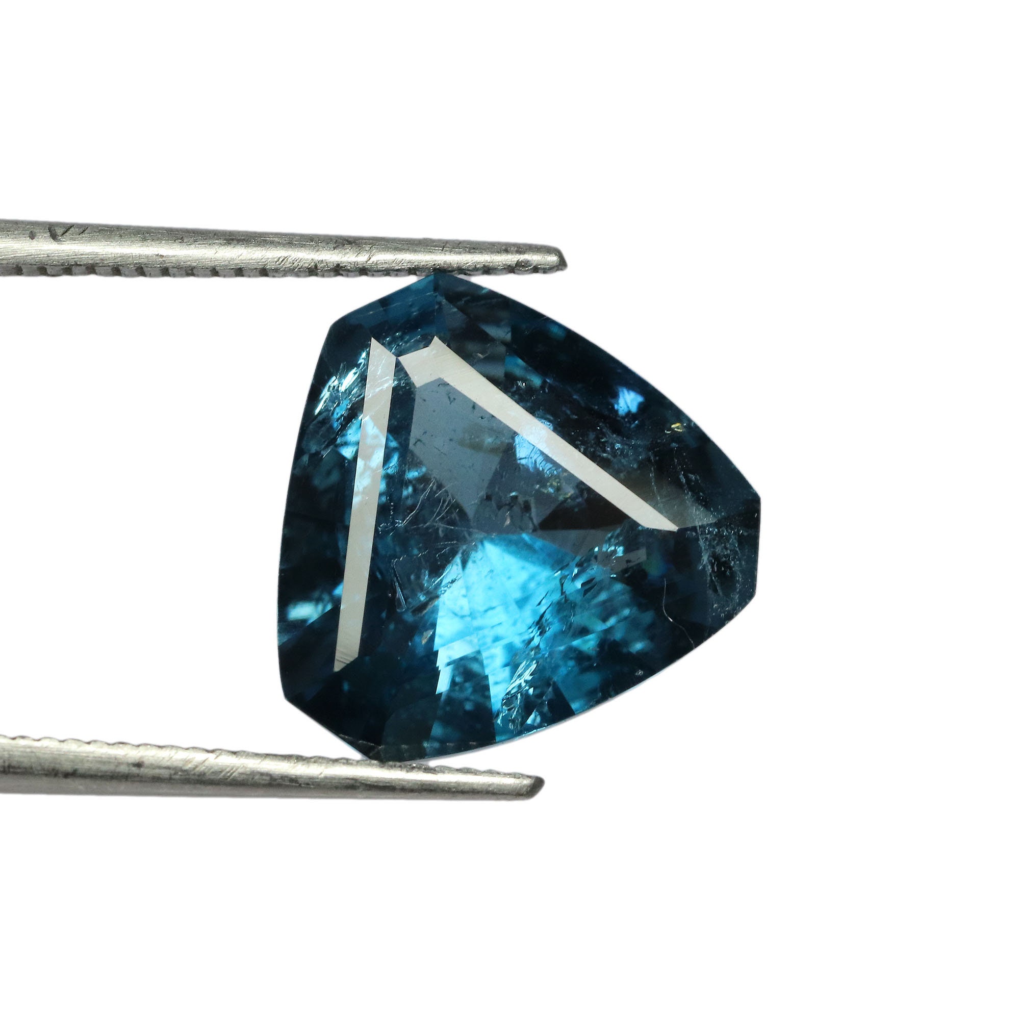 London Blue Topaz Cut Stone Blue Topaz Gemstone Triangle | Etsy