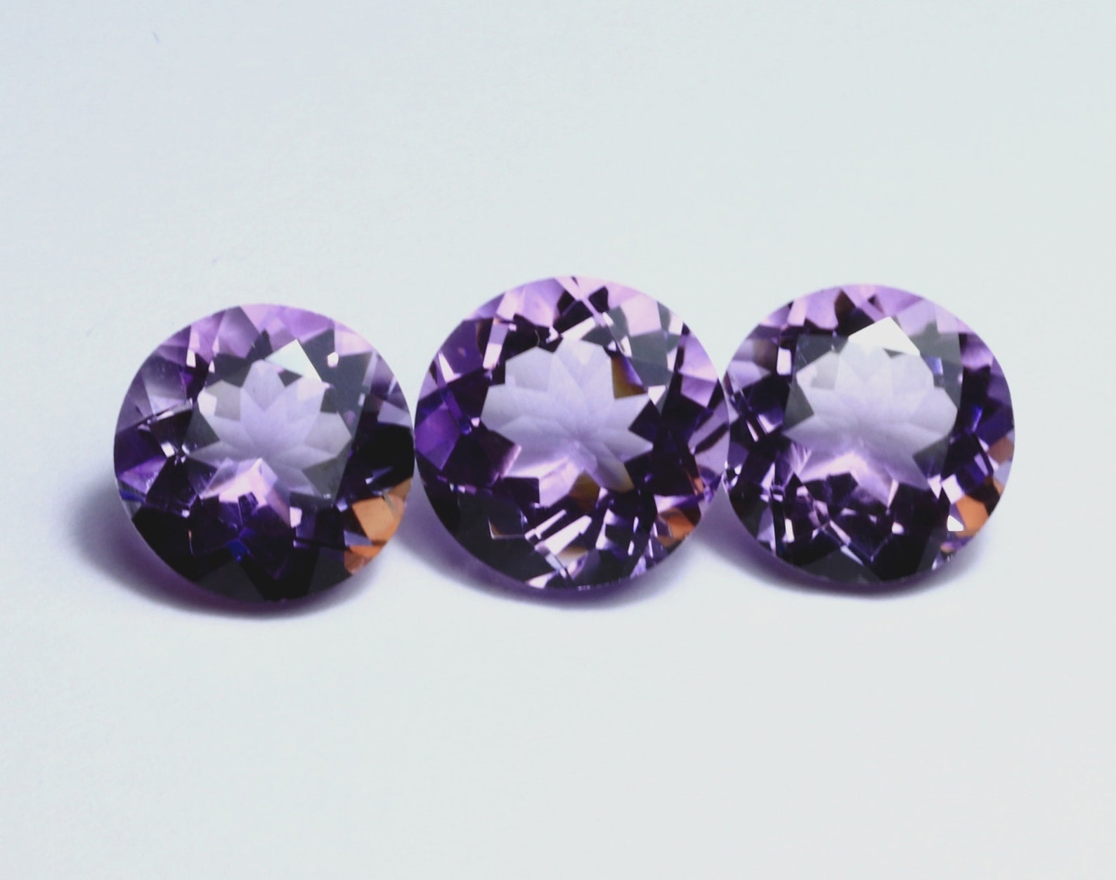 Amethyst Gemstone Round Amethyst 10x10mm 9.50 Cts Round Cut - Etsy