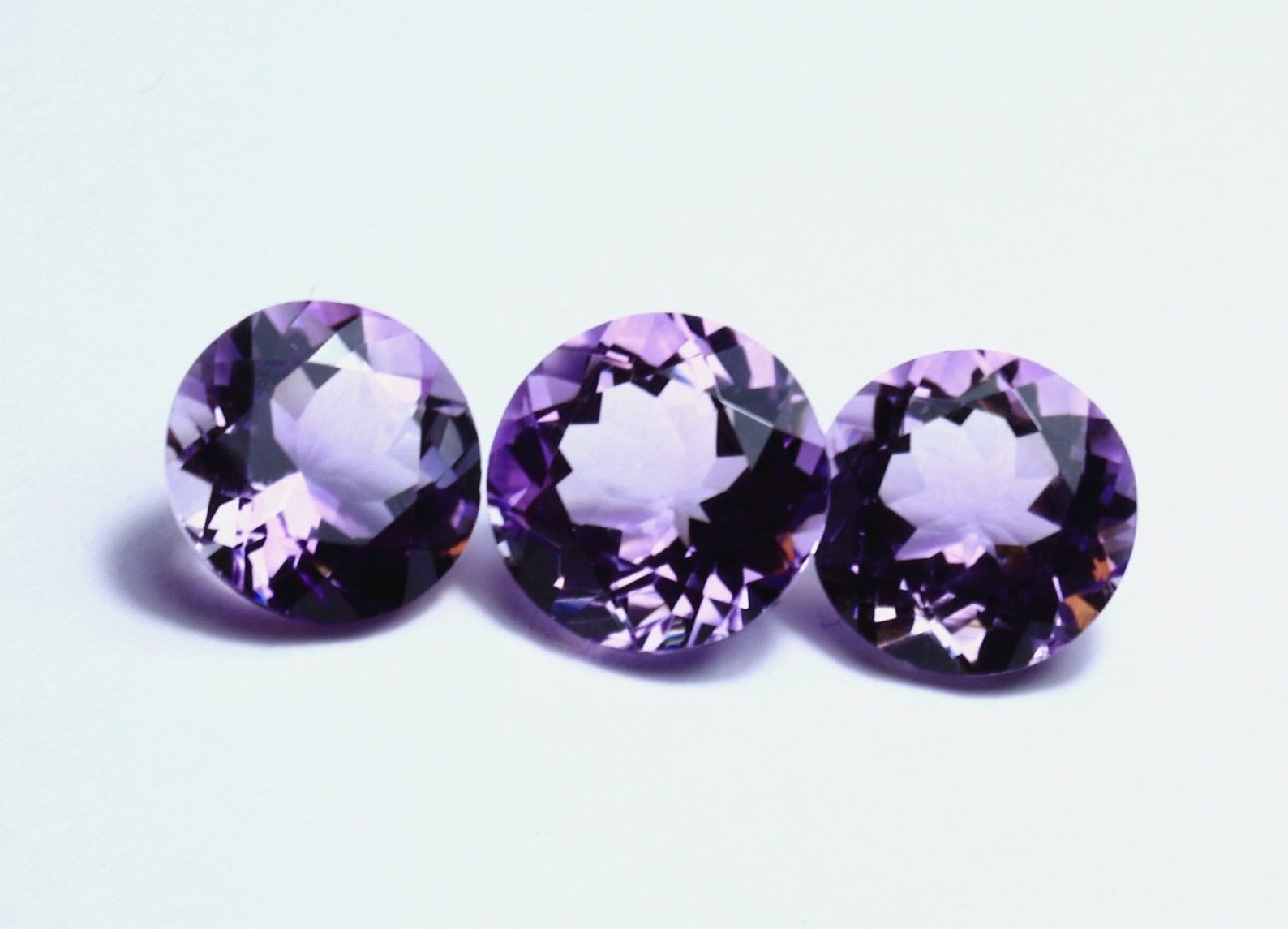 Amethyst Gemstone Round Amethyst 10x10mm 9.50 Cts Round Cut - Etsy