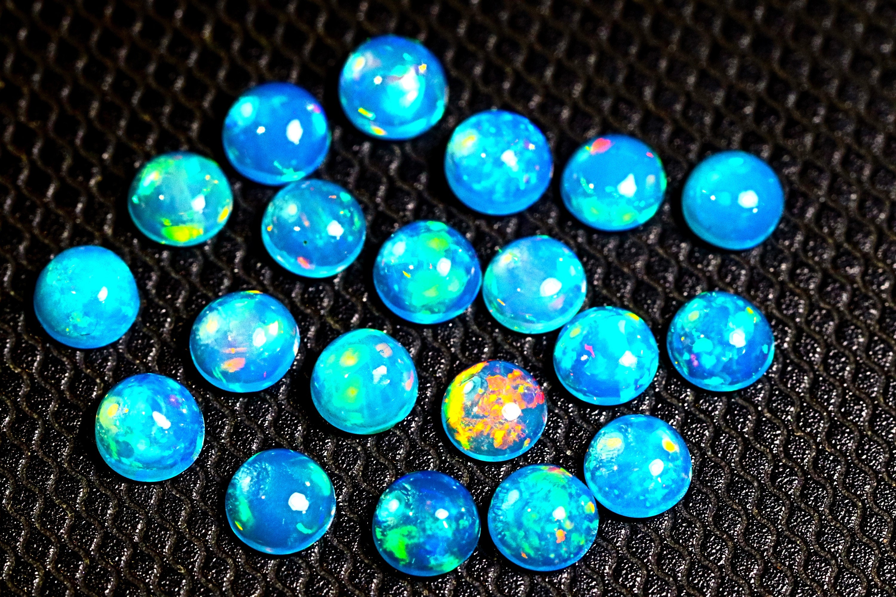 Piedra preciosa de ópalo azul etíope natural piedra de | Etsy