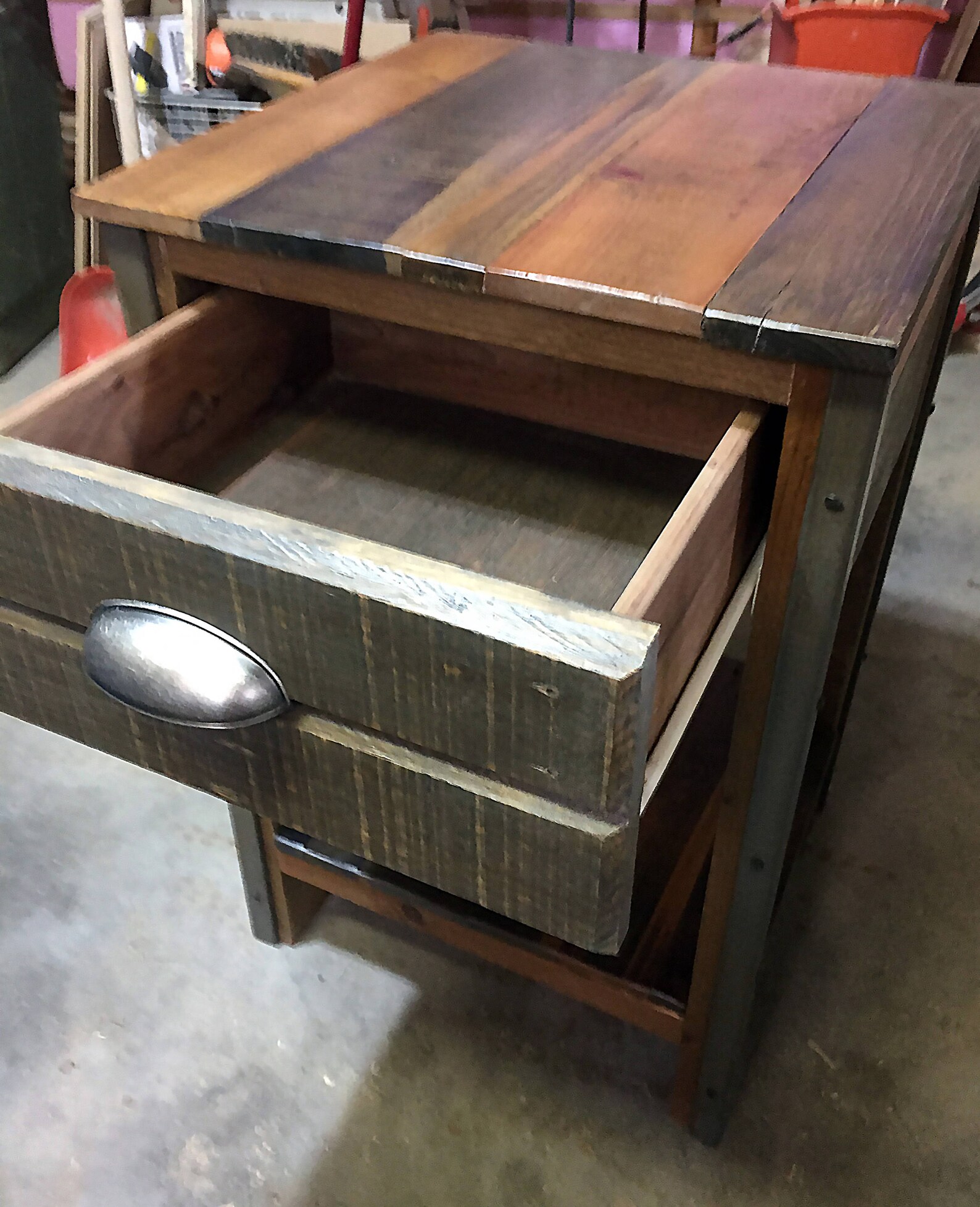Rustic Table/stand With Drawer From Reclaimed Wood/lumber - Etsy New ...