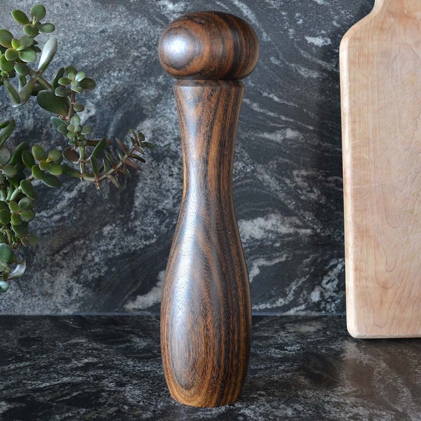 Wooden Pepper Mill - Etsy
