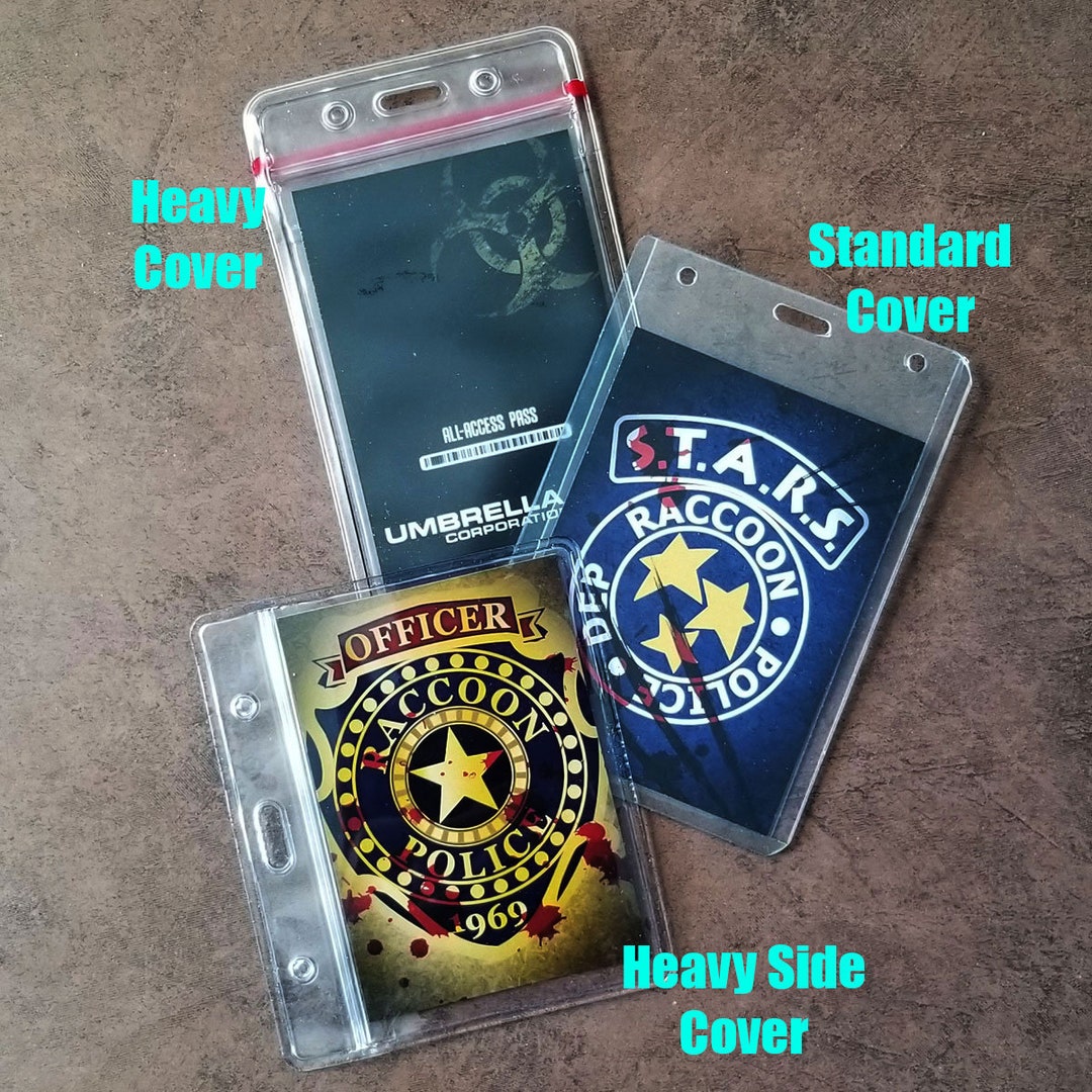 Resident Evil Con Badges - Includes Badge Holder of Your Choice - Etsy