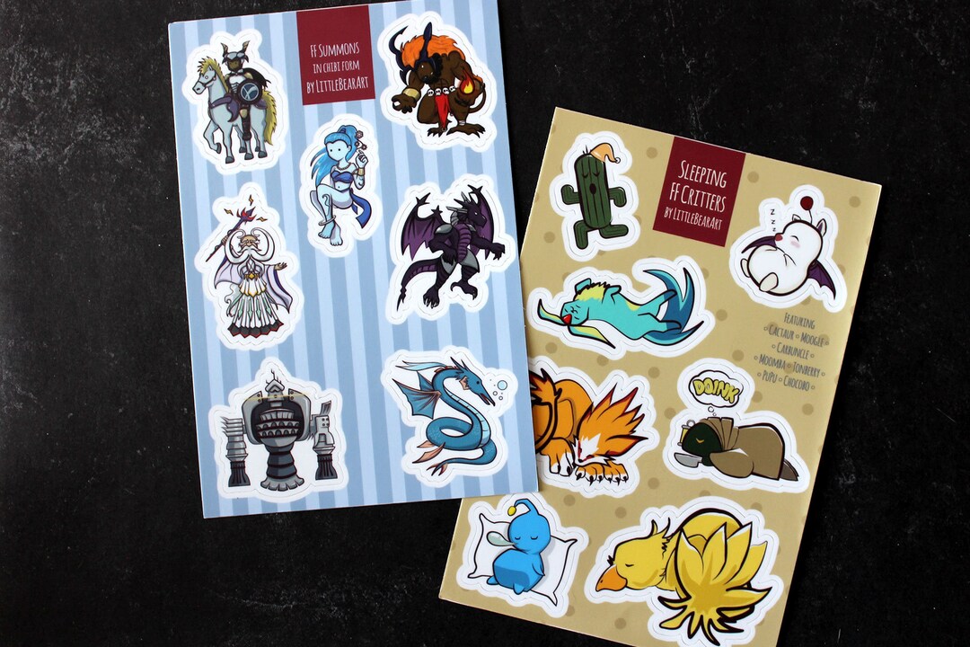 Final Fantasy Sticker Sheets - Your Choice of 2 Designs! - Etsy