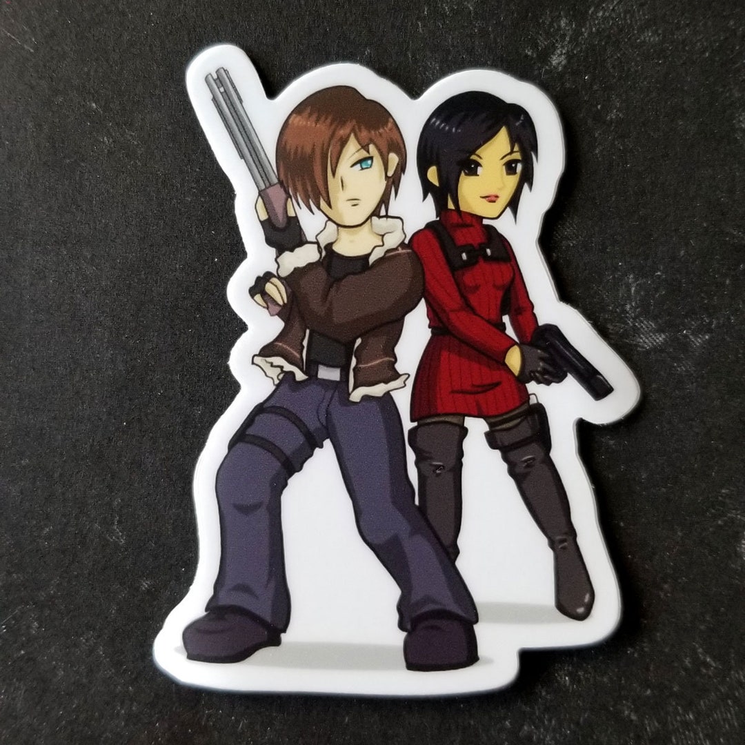 Resident Evil 4 Remake Chibi Ada + Leon Vinyl Stickers - Etsy