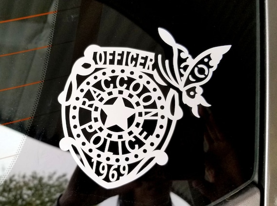 Resident Evil RCPD Badge With Ada's Butterfly Decal | Etsy